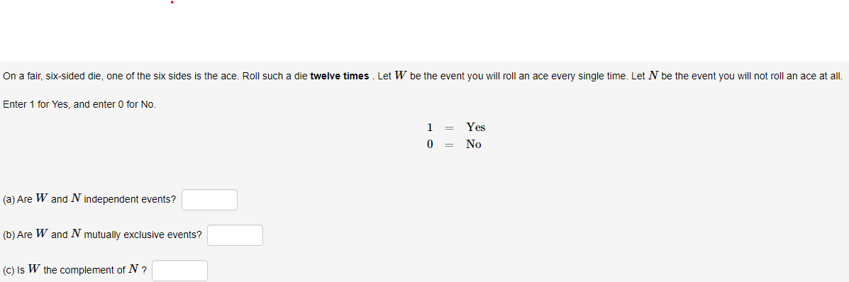 Solved On a fair, six-sided die, one of the six sides is the | Chegg.com