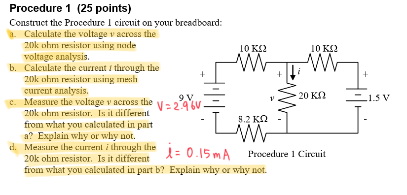 Solved + + + Procedure 1 (25 points) Construct the Procedure | Chegg.com
