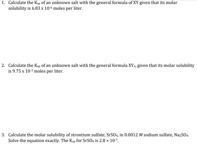 Solved 3. What is the solubility of PbF2 in water? The Ksp | Chegg.com