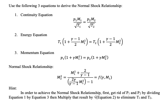Solved Use the following 3 equations to derive the Normal | Chegg.com