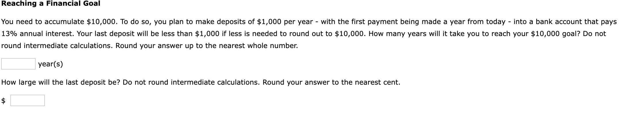 Solved You need to accumulate $10,000. ﻿To do so, ﻿you plan | Chegg.com