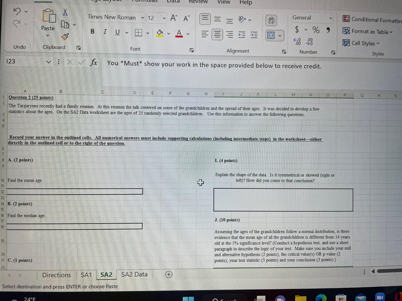 Explain the shape of the data. Is it symmetrical or | Chegg.com
