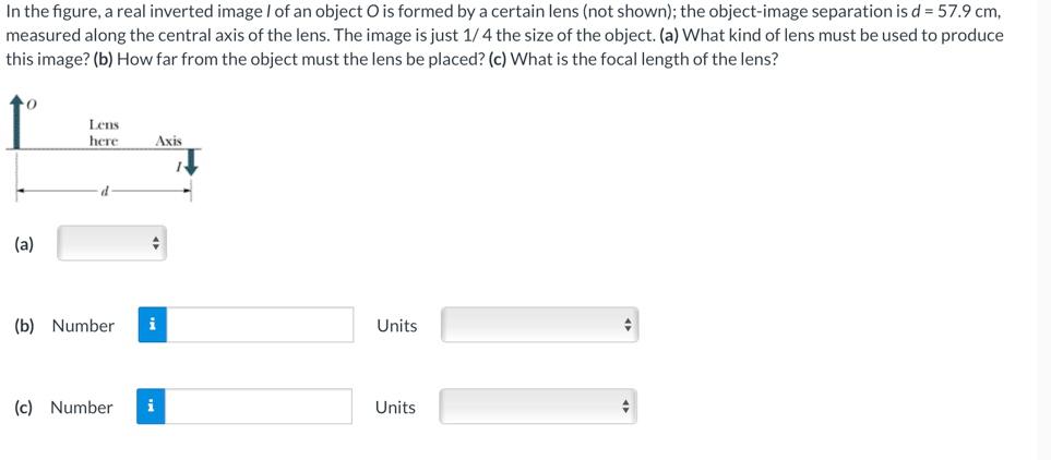 Solved In the figure, a real inverted image I of an object | Chegg.com