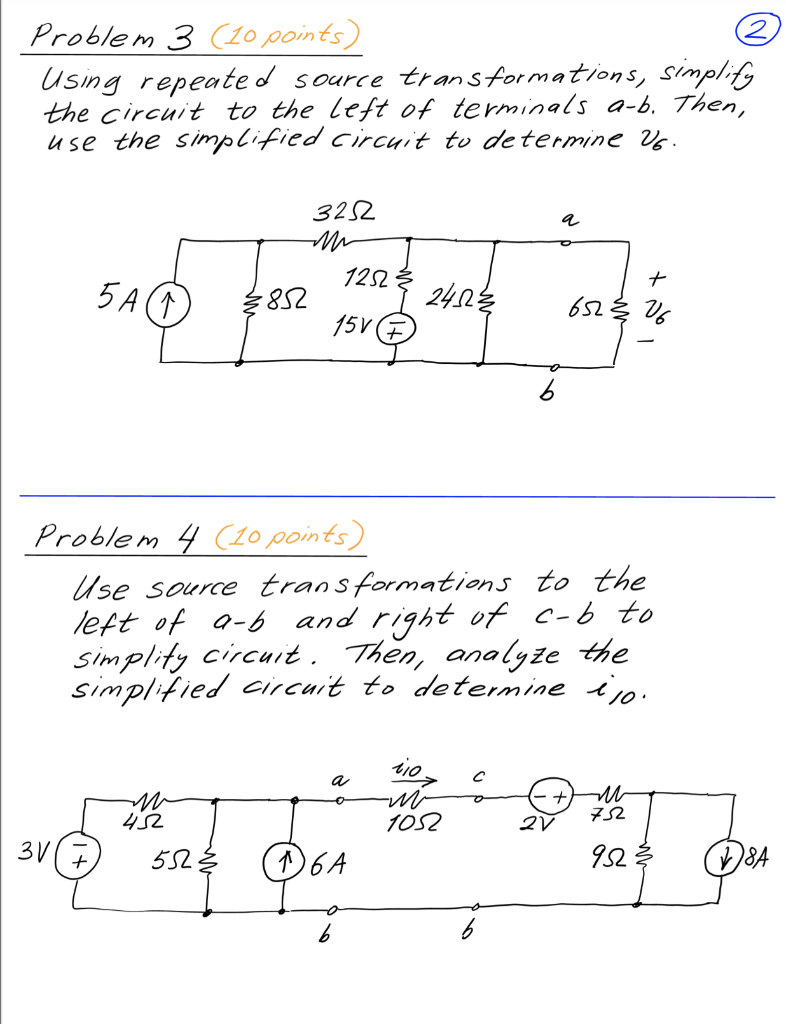 Solved Problem 3 (20 points) 2 using repeated source | Chegg.com