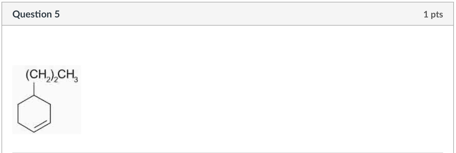 Solved Question 4 1 pts CH3 CI + -CH3 CH3 Question 5 1 pts | Chegg.com