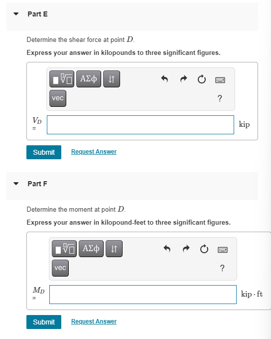 Solved Determine the moment at point C. Express your answer | Chegg.com