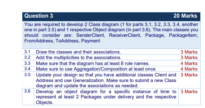 Solved please provide a picture of the drawing (class digram | Chegg.com