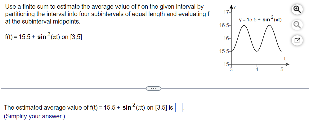 Solved Use A Finite Sum To Estimate The Average Value Of F 