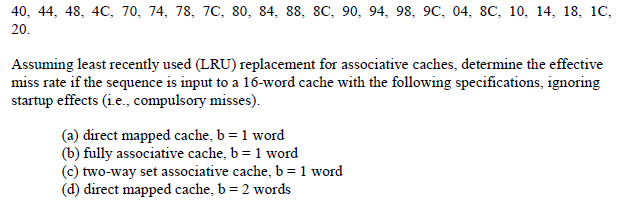 Solved 40, 44, 48, 4C, 70, 74, 78, 70, 80, 84, 88, 8C, 90, | Chegg.com
