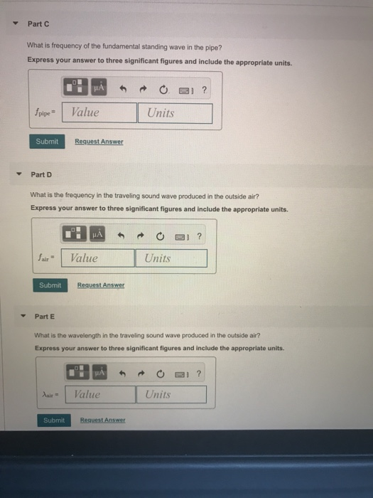 Solved Chapter 12 HW Item 8 Constants An open organ pipe | Chegg.com