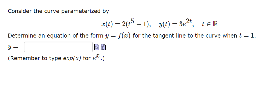 Solved Consider the curve parameterized by z(t) = 2(45 – 1), | Chegg.com
