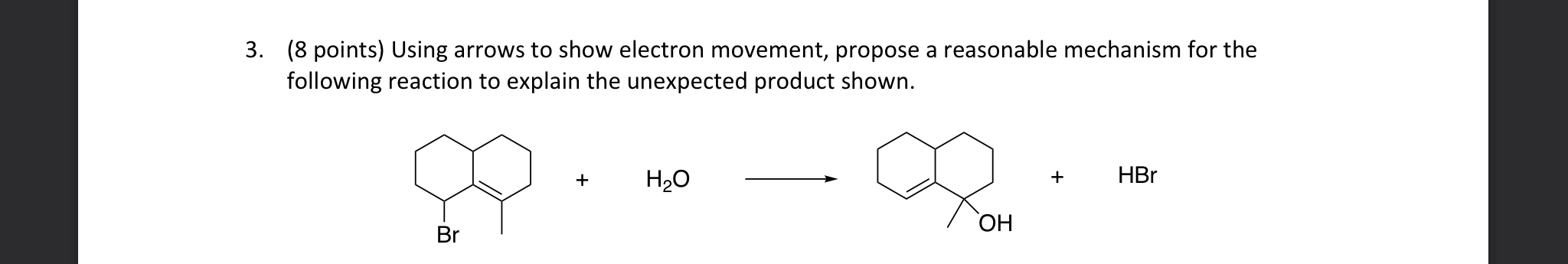 Solved (8 points) Using arrows to show electron movement, | Chegg.com Solved (8 points) Using arrows to show electron movement, | Chegg.com
