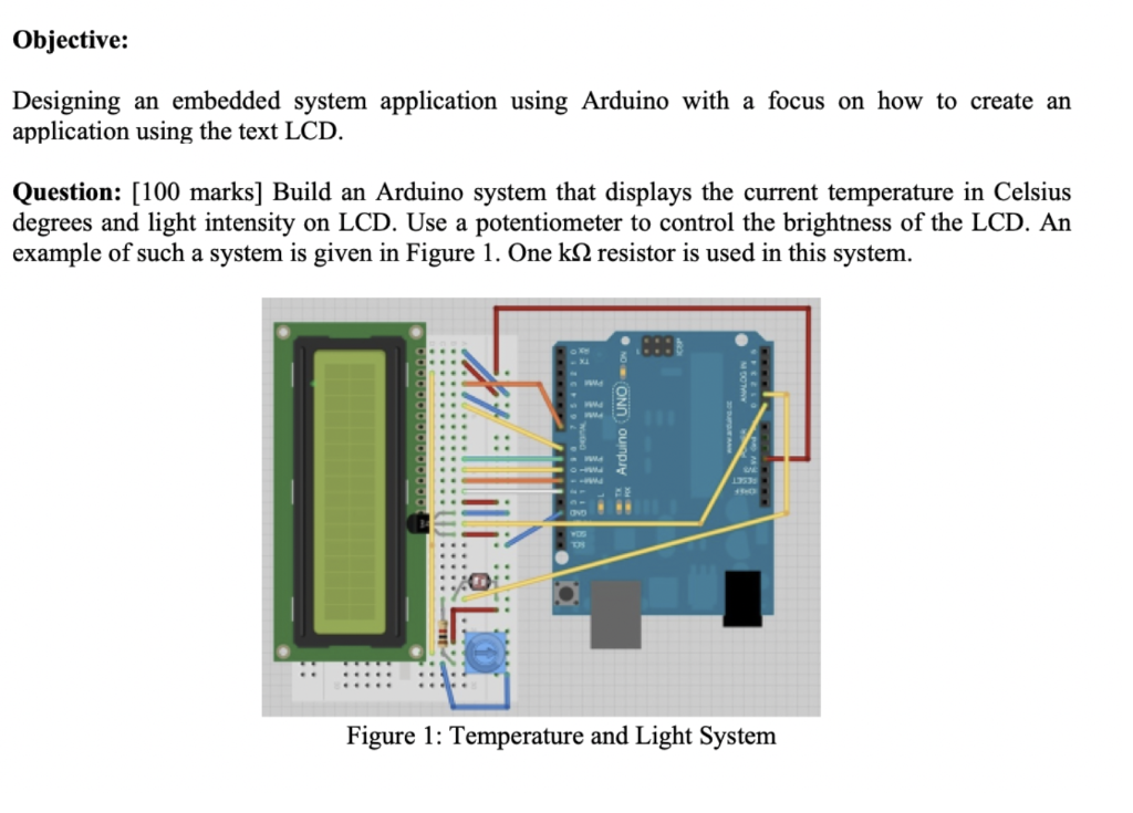 Solved Objective: Designing an embedded system application | Chegg.com