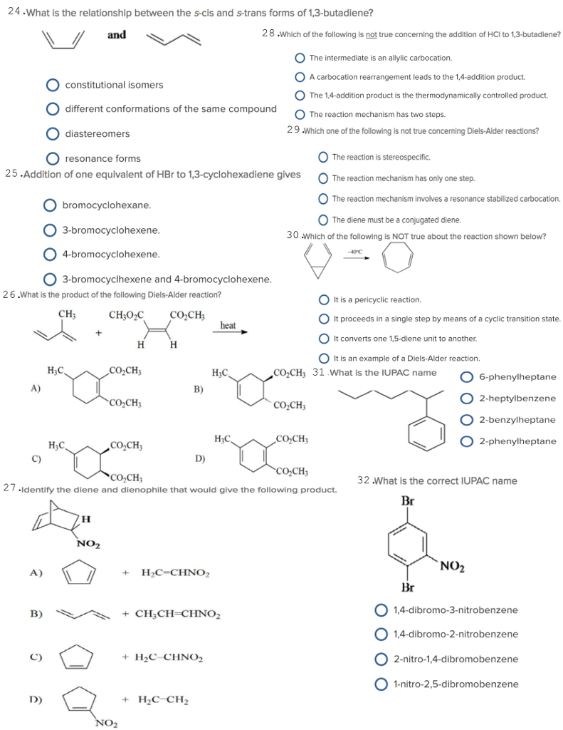 Solved 24 .What is the relationship between the s-cis and | Chegg.com