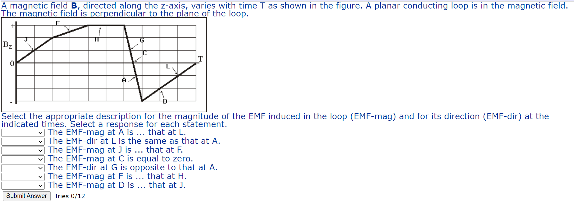 Select the appropriate description for the magnitude | Chegg.com