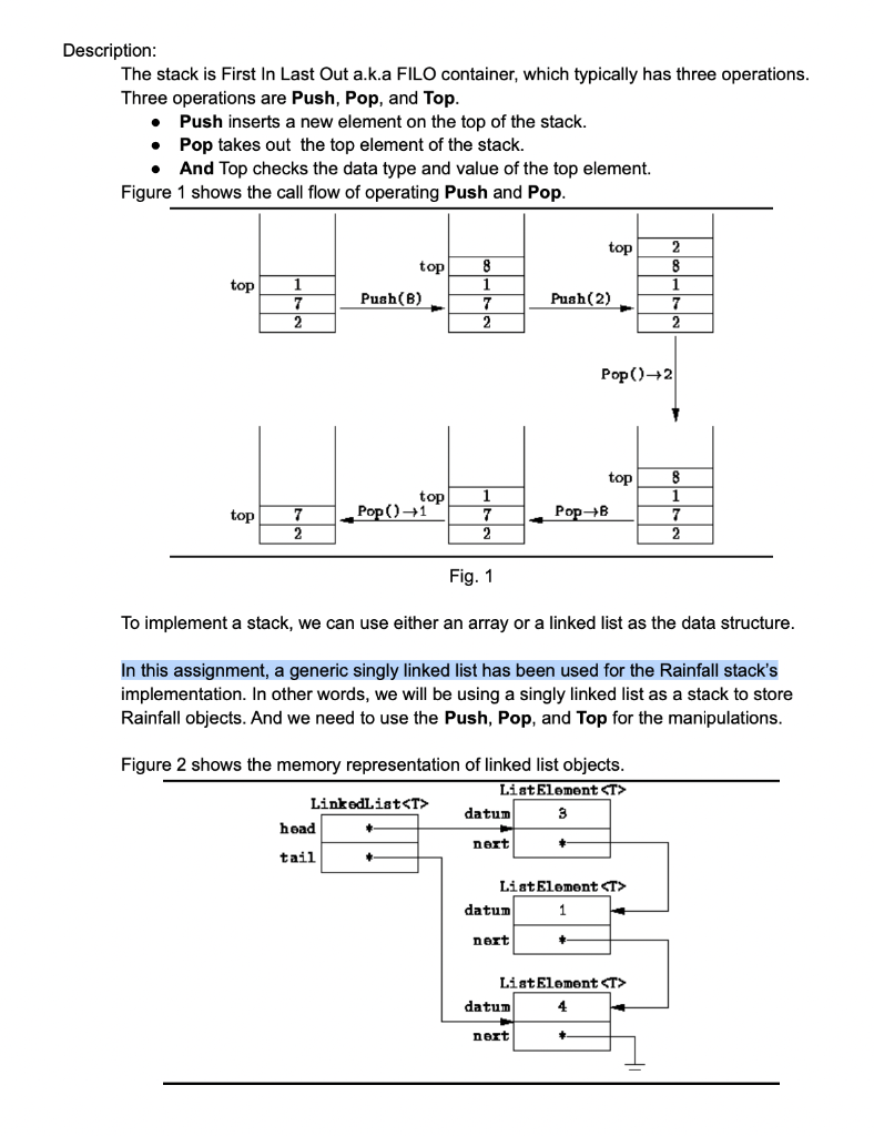 Description: The stack is First In Last Out a.k.a | Chegg.com