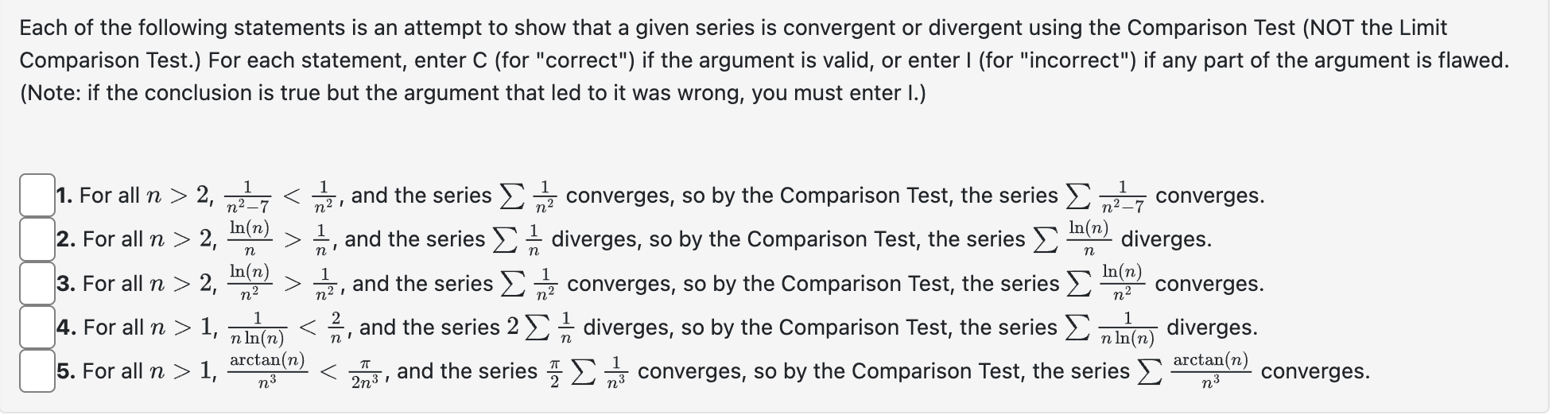 Solved Each of the following statements is an attempt to | Chegg.com