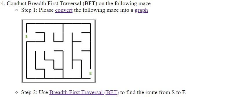 Solved PLEASE ANSWER MANUALLY THE MAZE BY BREADTH FIRST | Chegg.com
