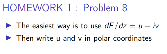 Solved Problem 8 If F(z) represents a complex potential | Chegg.com