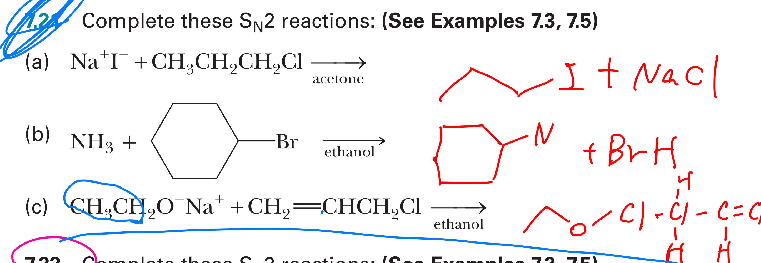 Solved 1.2 ﻿Complete these SN2 ﻿reactions: (See Examples | Chegg.com