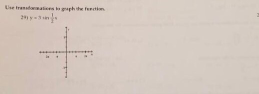 Solved Use transformations to graph the function. 29) y 3 | Chegg.com