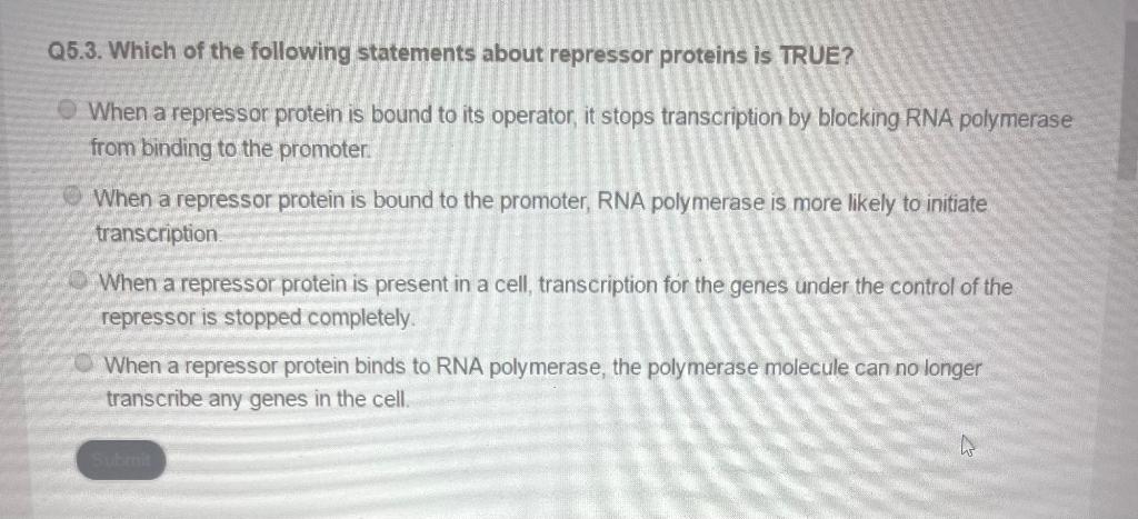 Solved 5.3. Which of the following statements about | Chegg.com