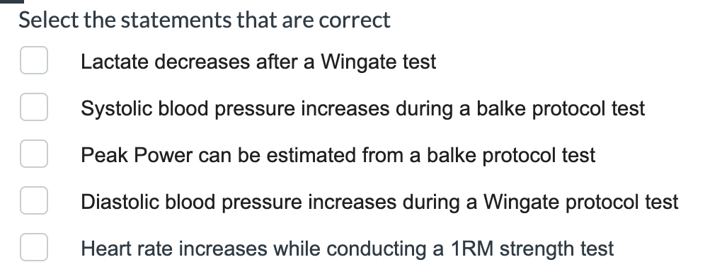 Solved Select the statements that are correct Lactate | Chegg.com