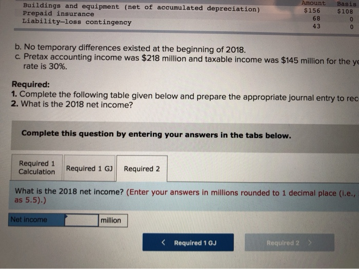 Solved Exercise 16-19 Multiple temporary differences; record | Chegg.com