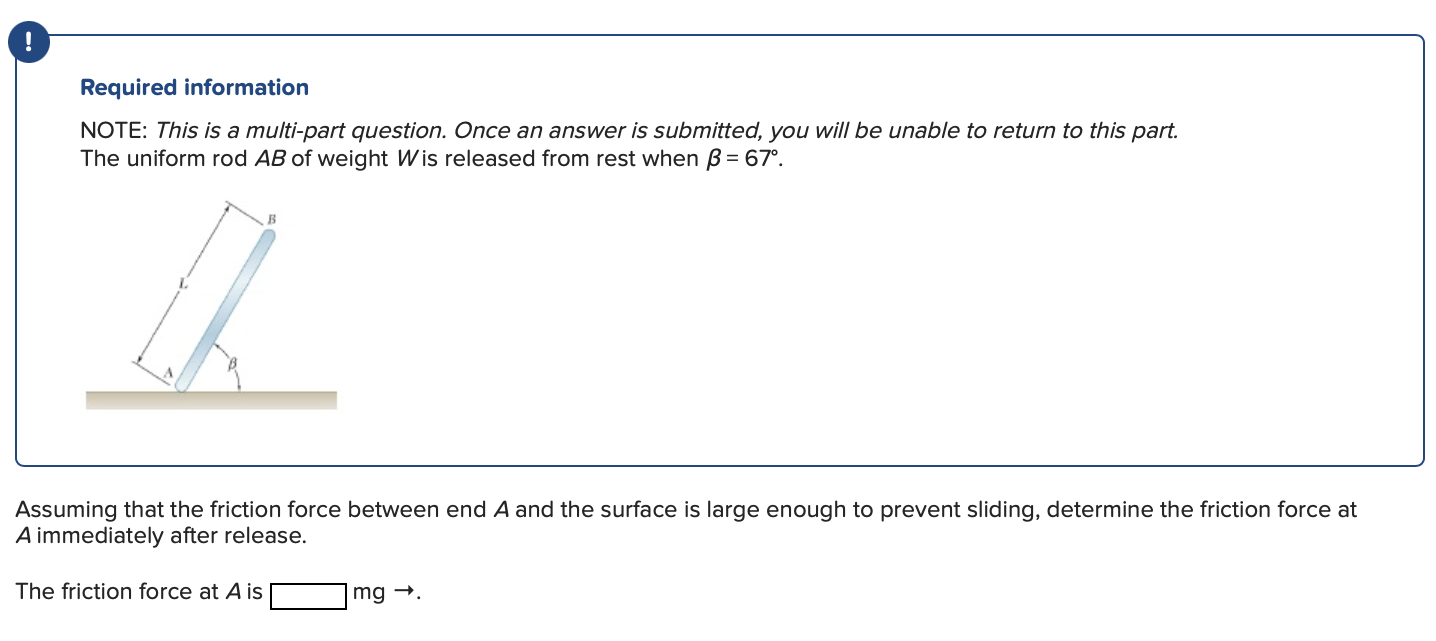 Solved Required information NOTE: This is a multi-part | Chegg.com