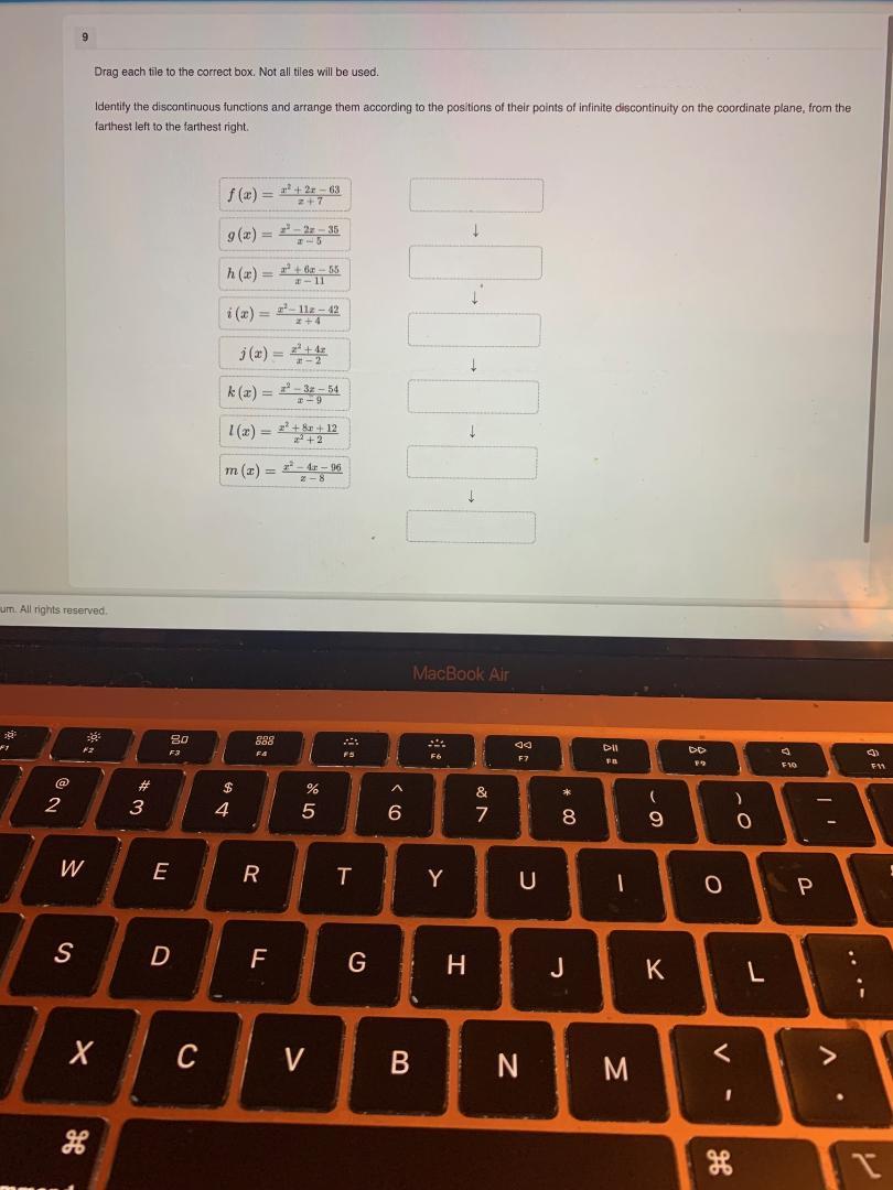 Solved Drag Each Tile To The Correct Box Not All Tiles Will