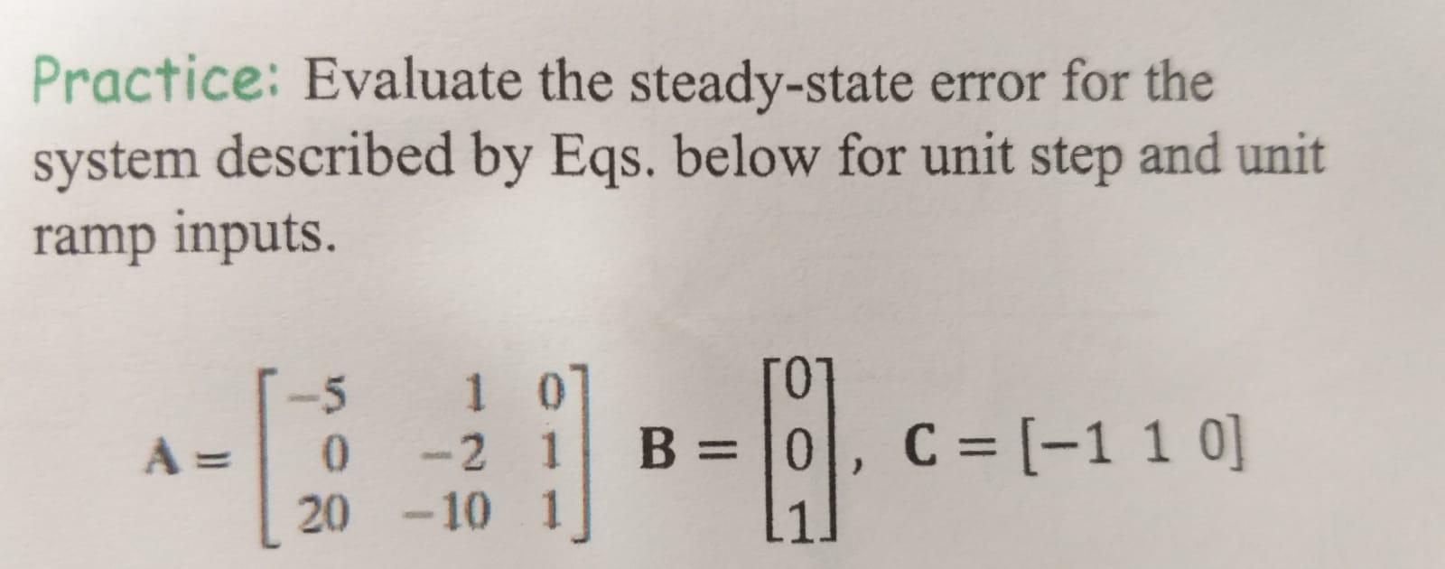 Solved Example: Consider the non-unity feedback system | Chegg.com