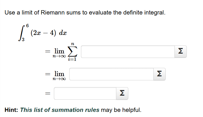 Solved Use a limit of Riemann sums to evaluate the definite | Chegg.com