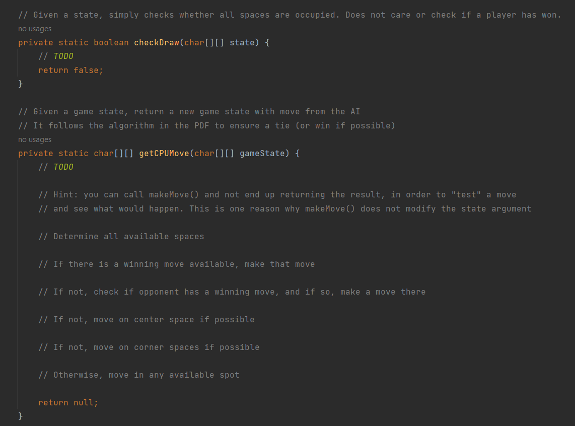 Solved I need the starter code filled out completely please. | Chegg.com
