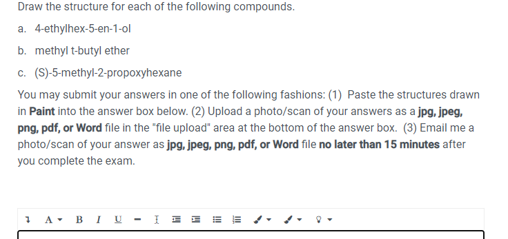 Solved Draw the structure for each of the following | Chegg.com