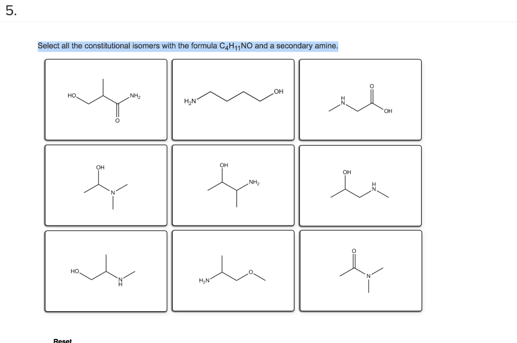 Solved Select all the constitutional isomers with the | Chegg.com