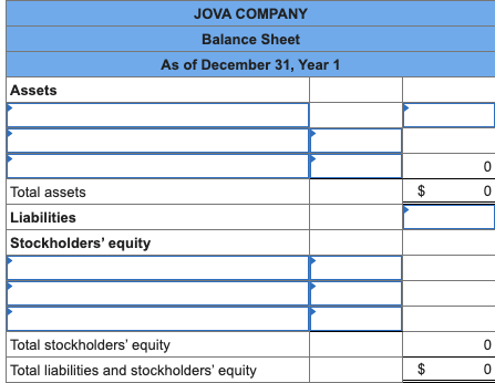 Solved The following transactions apply to Jova Company for | Chegg.com