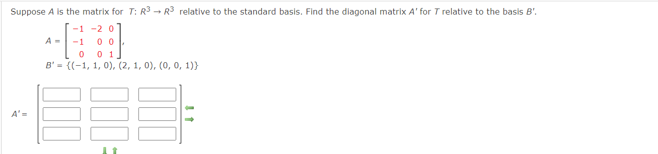 Solved Suppose A is the matrix for T:R3→R3 relative | Chegg.com