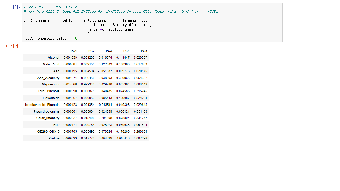 Solved [3 points] Run the next two lines of code and comment | Chegg.com