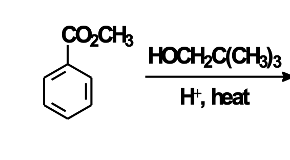 Solved CO2CH3 HOCH2C(CH3)3 H', heat , | Chegg.com