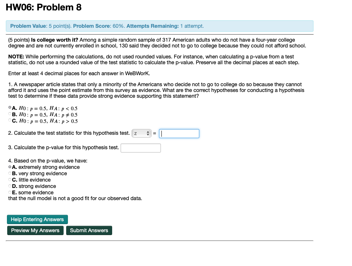 Solved HW06: Problem 8 Problem Value: 5 point(s). Problem | Chegg.com