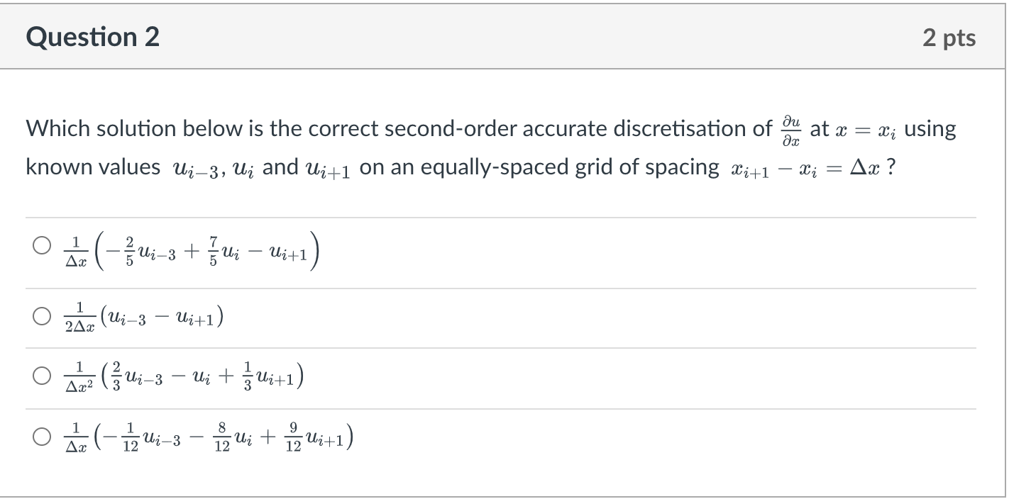 Solved Question 2 𐐀u Which solution below is the correct | Chegg.com