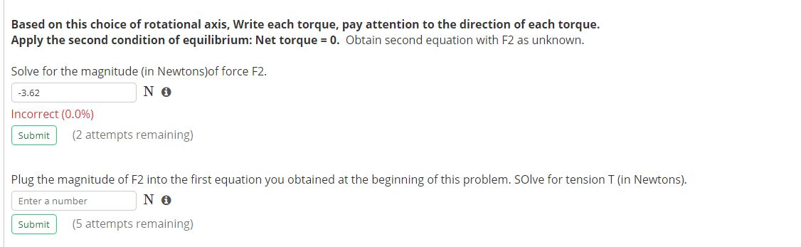 Solved F2 F1 AT 50cm line 10cm line 40cm line 75cm line mg | Chegg.com
