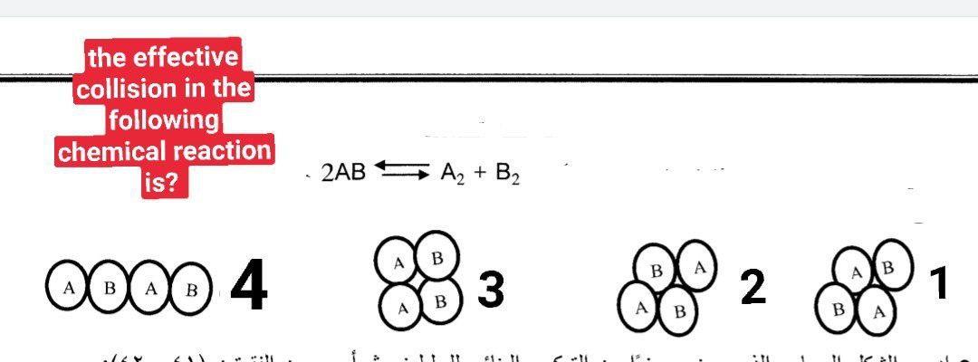 Solved the effective collision in the following chemical | Chegg.com
