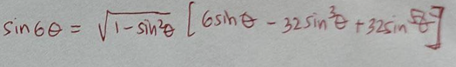 Solved Express sin6θ in terms of powers of sinθ | Chegg.com