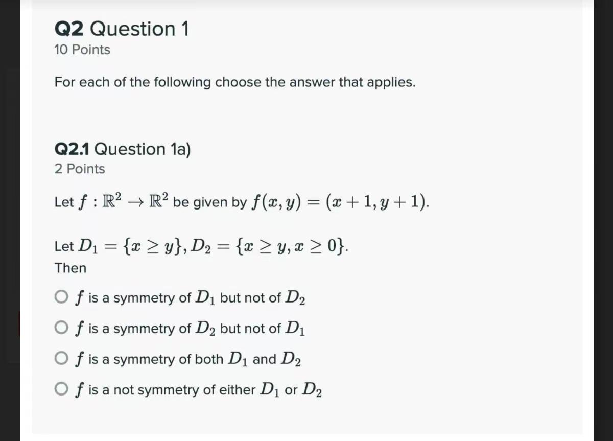 Solved Q2 Question 1 10 Points For each of the following | Chegg.com