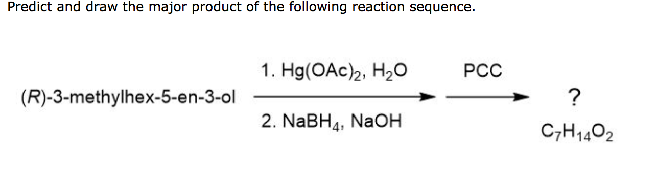 Solved Predict and draw the major product of the following | Chegg.com