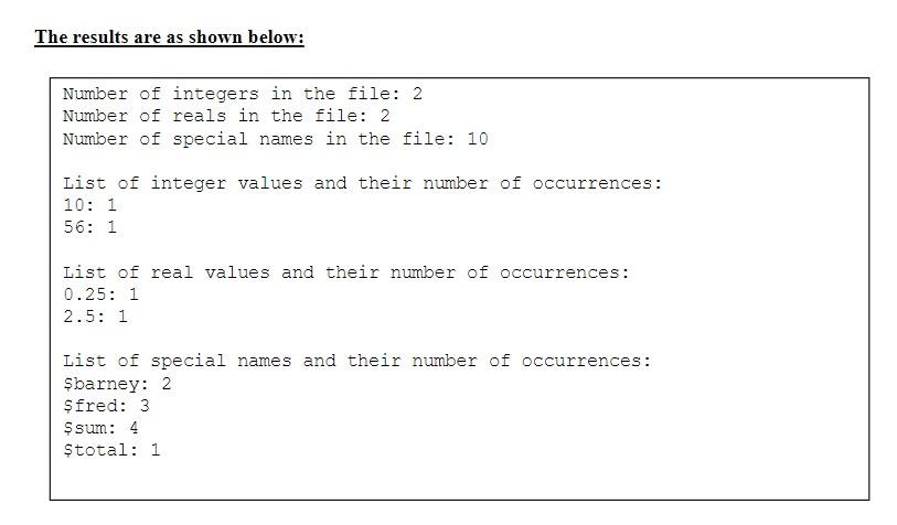 Solved Write a C++ program that reads from a file specified | Chegg.com
