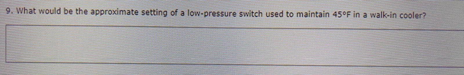 Solved 9. What would be the approximate setting of a | Chegg.com