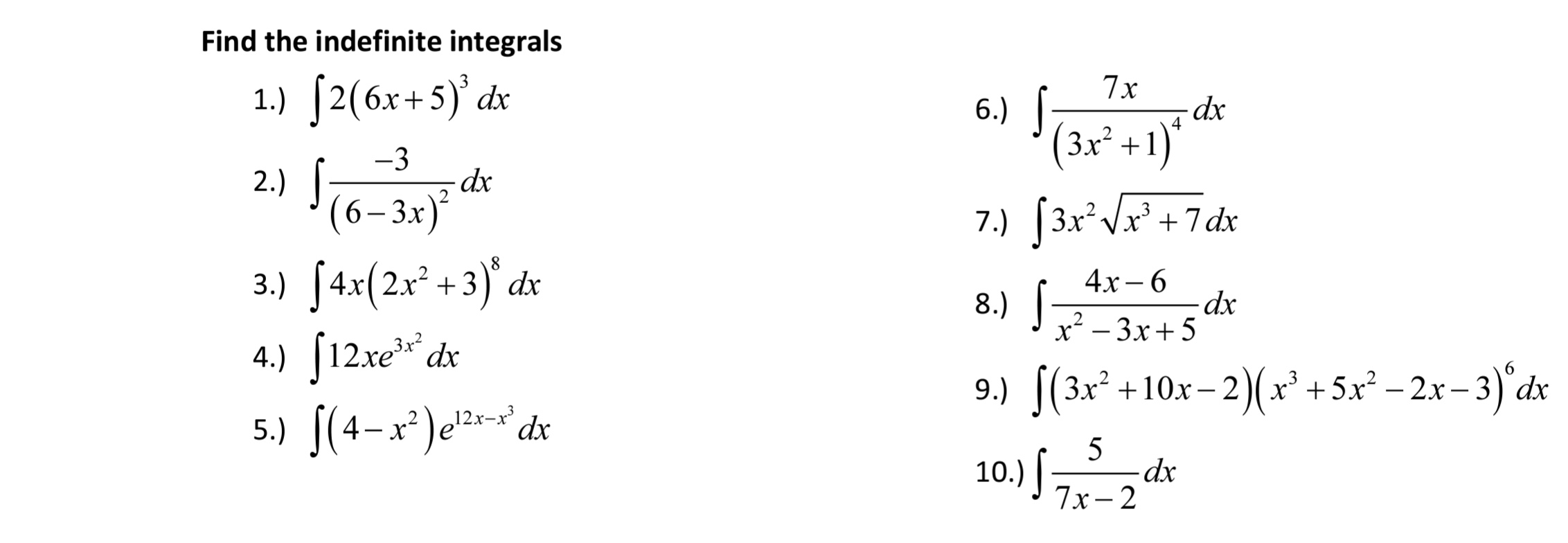 Solved I'm looking for help with 7, 8 & 9. If you can't | Chegg.com