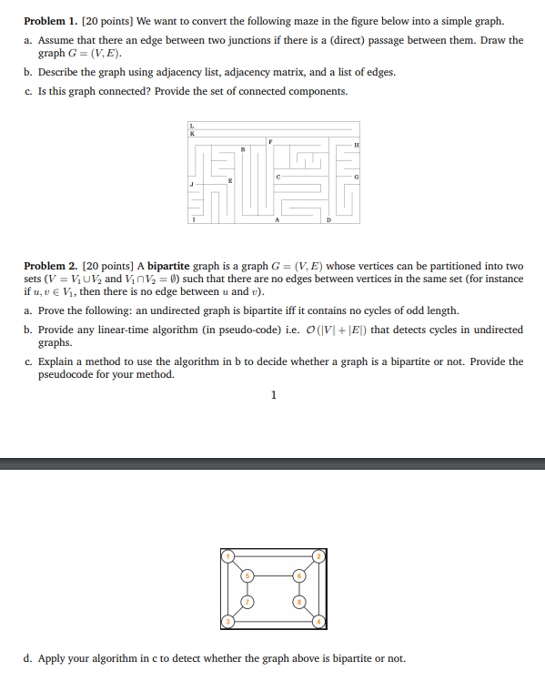 Solved Problem 1. [20 points) We want to convert the | Chegg.com